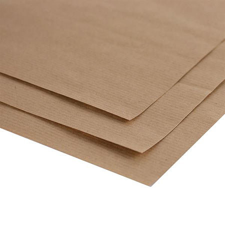 Brown Ribbed Kraft Paper 10 Sheet Packs — ShopRCA