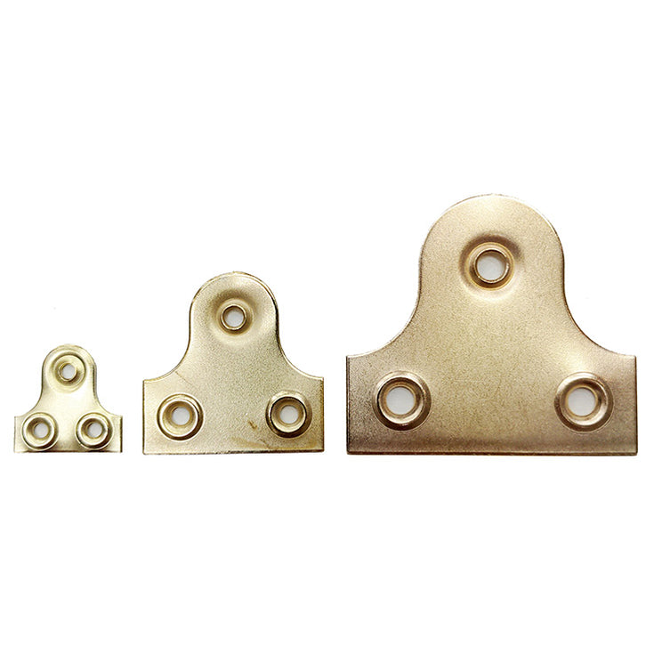 Picture Plates Plain, Steel, Brass Plated (Mirror Plates) — ShopRCA